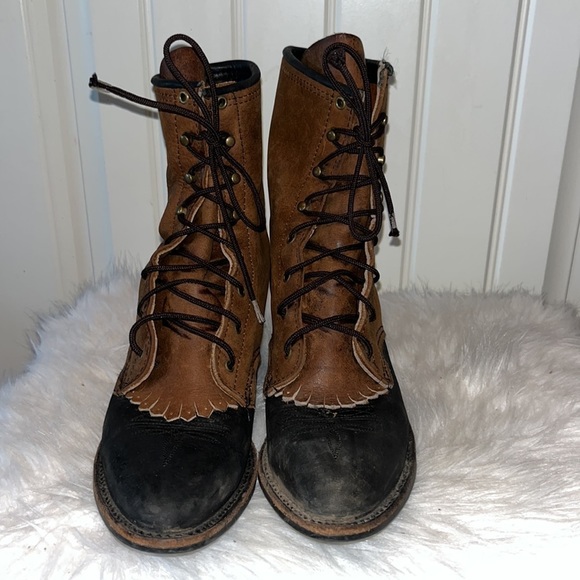 Abilene Boot Co. | Shoes | Abilene Boot Co Vintage 2 Tone Brown And ...